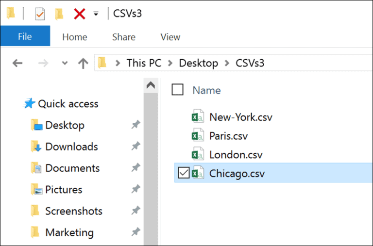 Import CSVs with Filenames from a Folder in Power BI